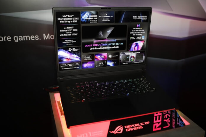 ROG เปิดตัวไลน์อัปเกมมิ่งโน้ตบุ๊กรุ่นใหม่ล่าสุดของปี 2025